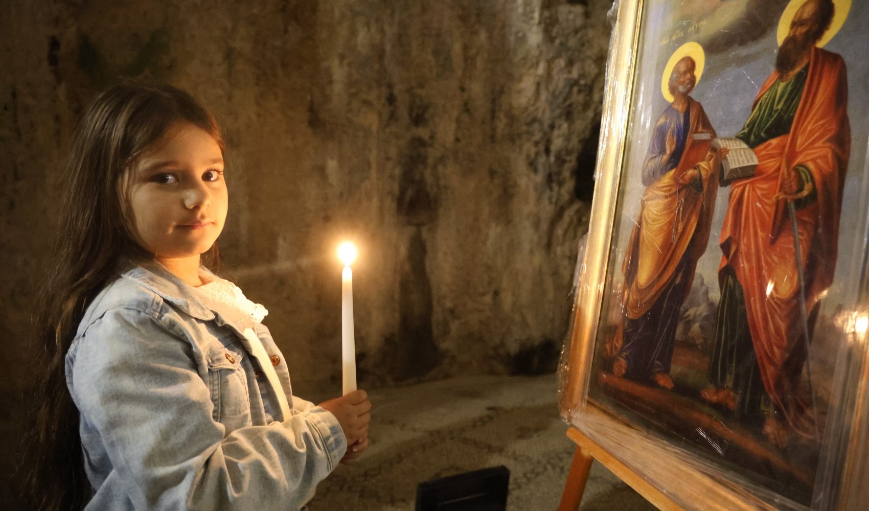 Dünya'nın ilk mağara kilisesinde Noel ayini